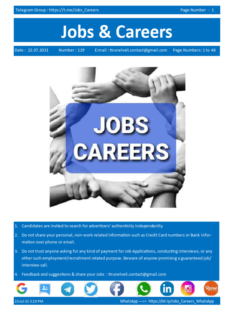 Jobs Careers | PDF | Recruitment | Business
