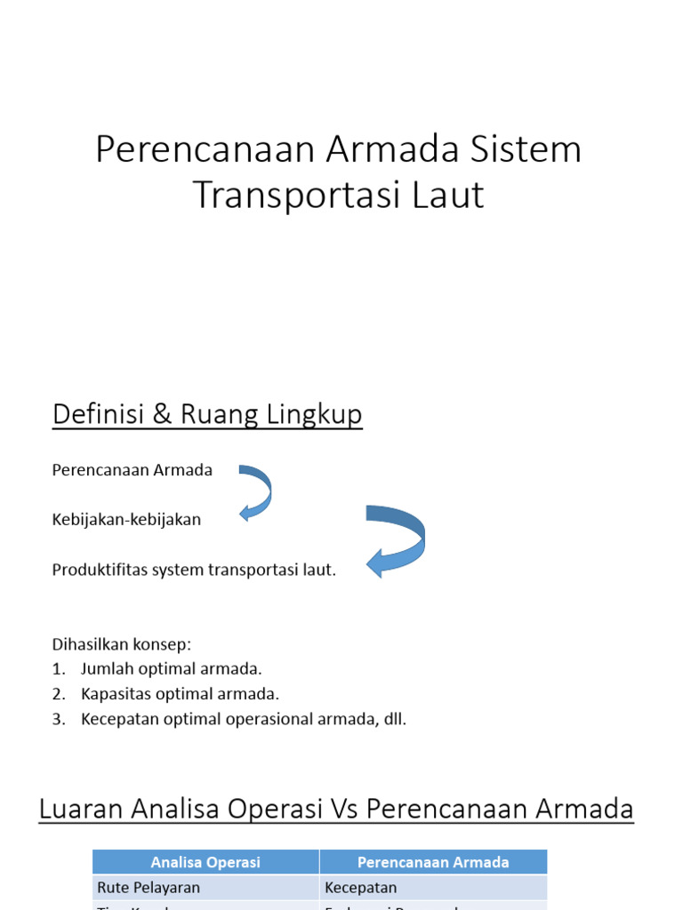 Perencanaan Armada | PDF