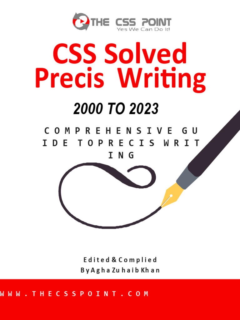CSS Solved Precis Writing From 2000 to 2023 Agha Zuhaib Khan185 | PDF ... CSS Solved Precis Writing From 2000 to 2023 Agha Zuhaib Khan185 | PDF ...