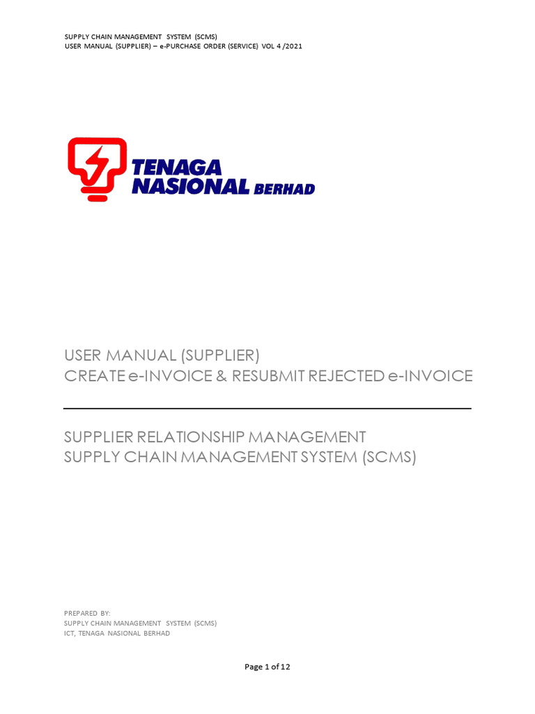 2021OCT Create Resubmit Rejected E-Invoice | PDF