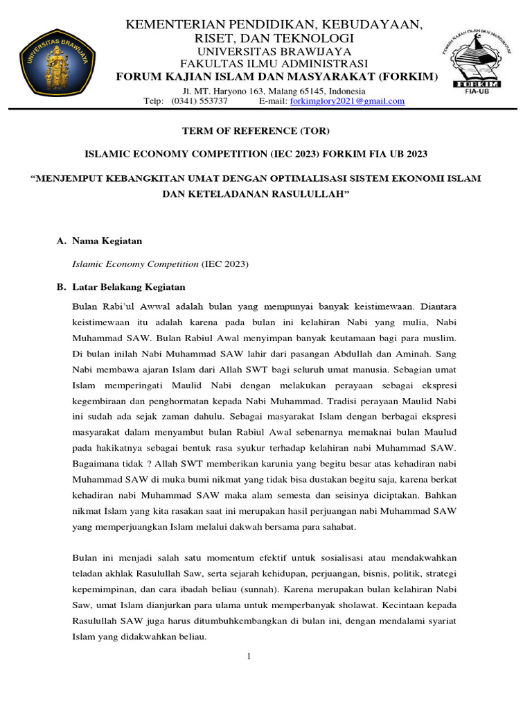 ToR IEC 2023-1 | PDF