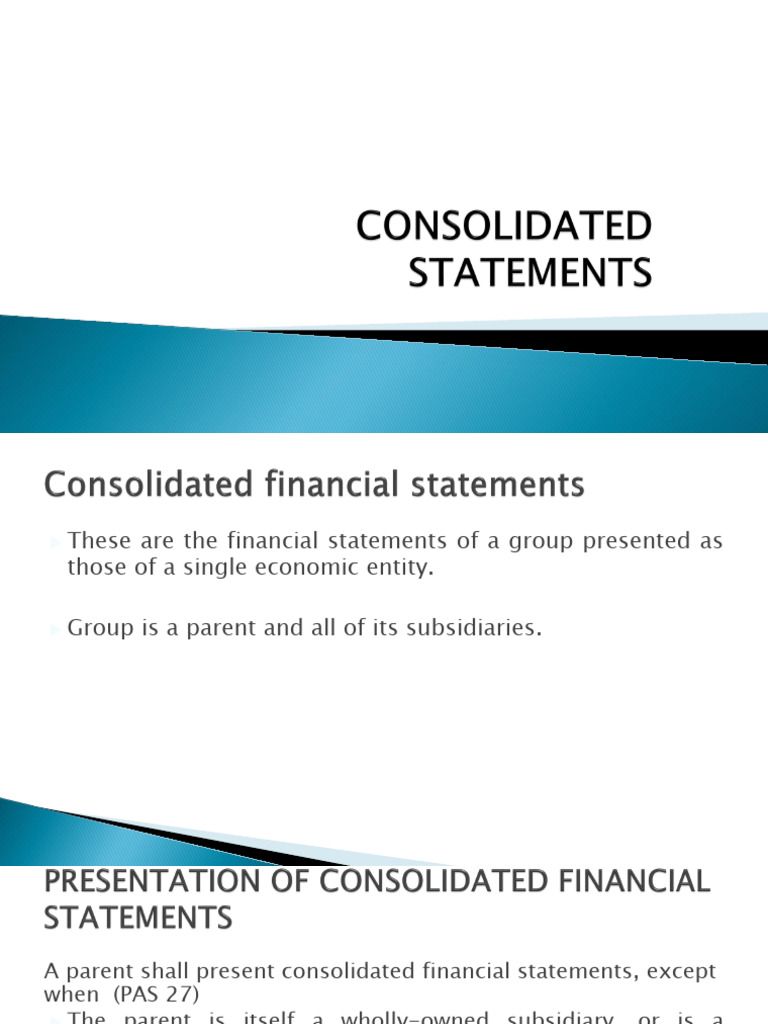 2510-CONSO-REVISED | PDF | Consolidation (Business) | Book Value