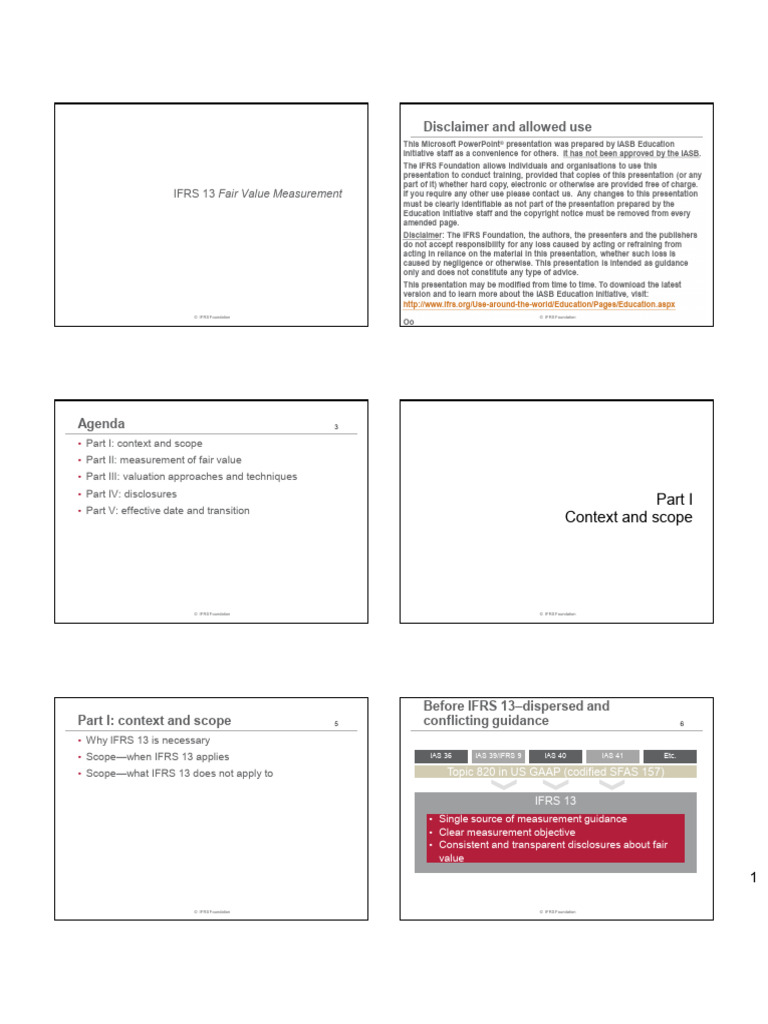 Chapter 2 IFRS 13 CPD PPT 12 2013 | PDF | Fair Value | International Financial Reporting Standards