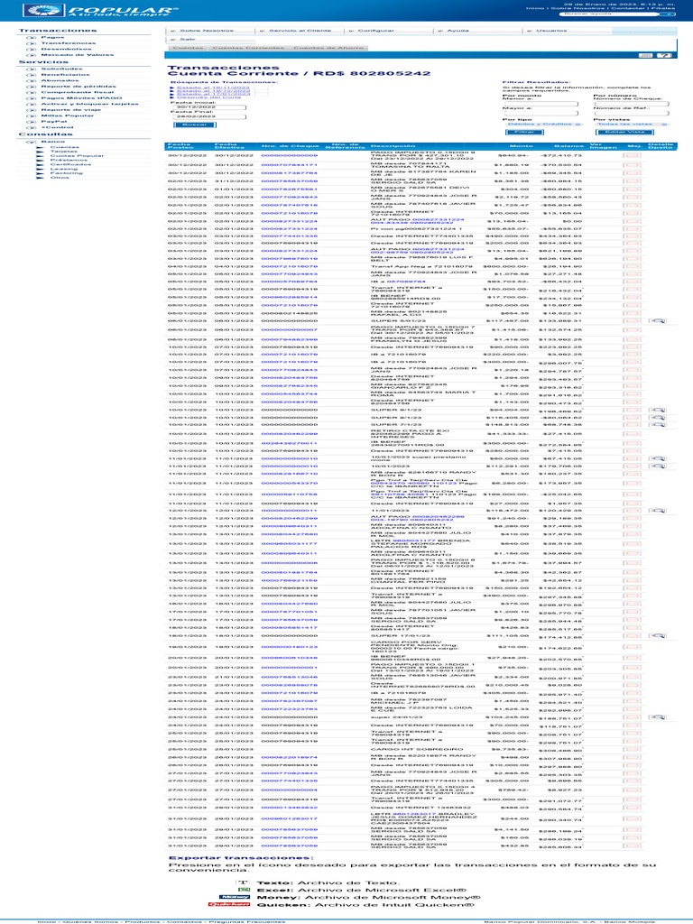 Banco Popular - Internet Banking | PDF | Dinero | Economias