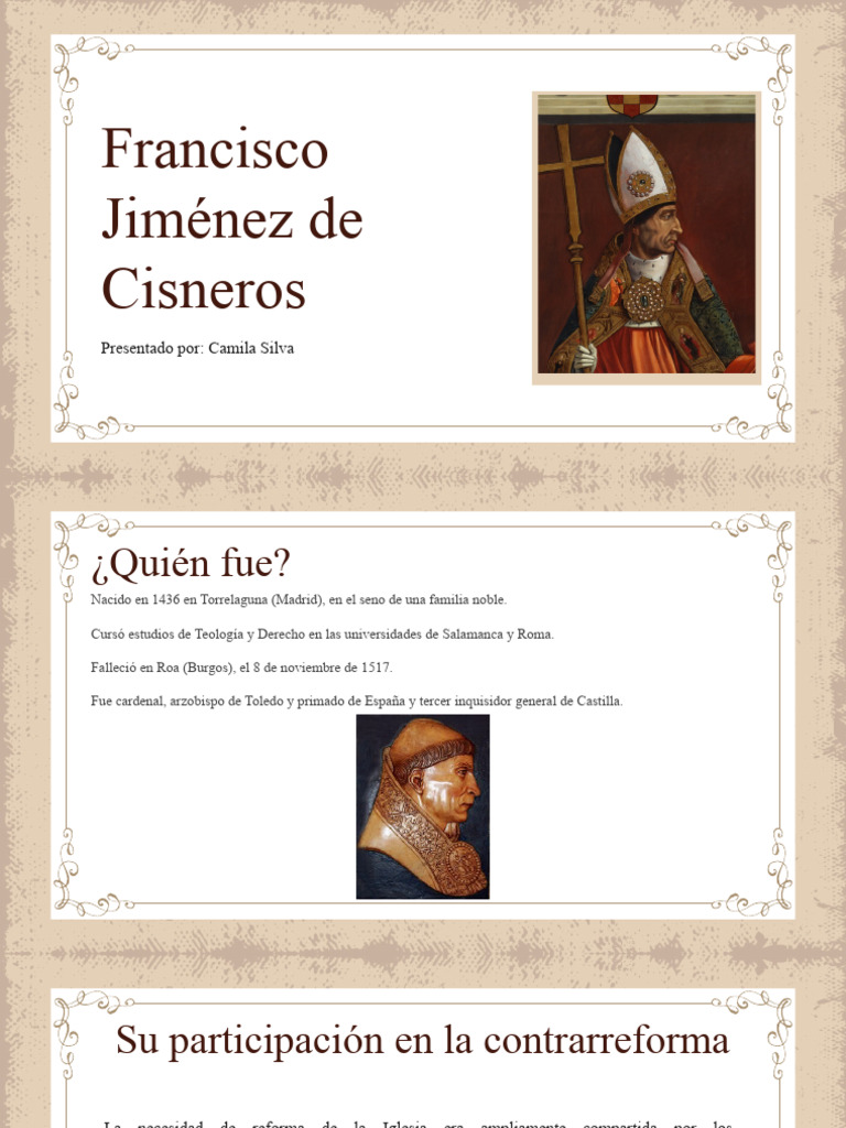 Francisco Jimenez de Cisneros | PDF | Historia