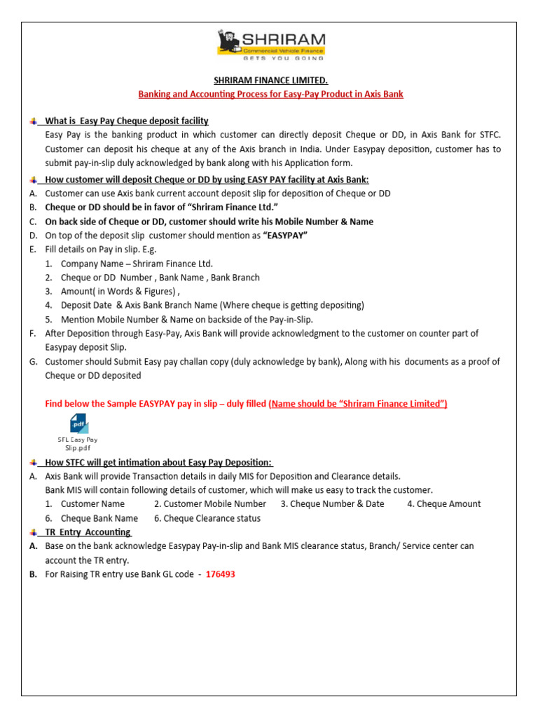 Axis Bank - Easy Pay-Investment Process | PDF | Business | Finance ...