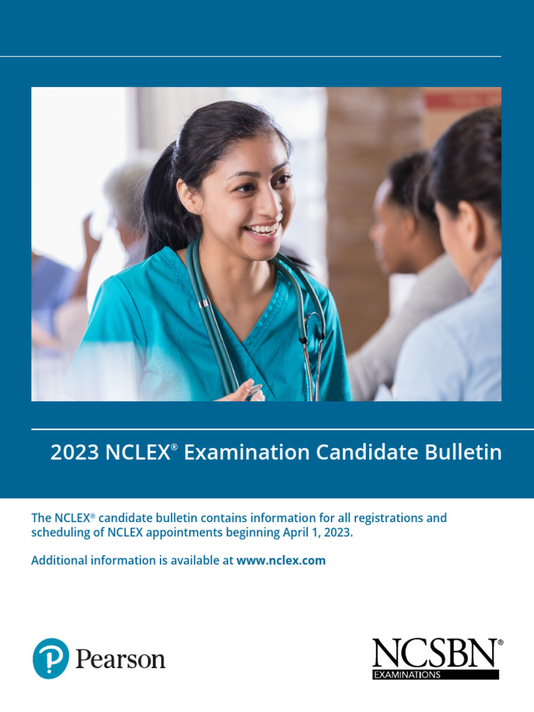 2023 NCLEX Candidate Bulletin | PDF | Computers