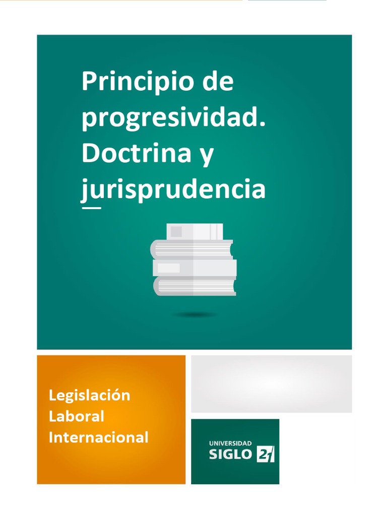 Principio de Progresividad. Doctrina y Jurisprudencia | PDF ...
