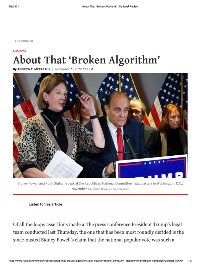 The Broken Algorithm | PDF