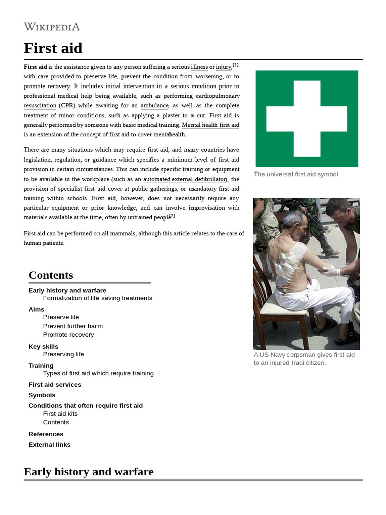 First Aid | PDF