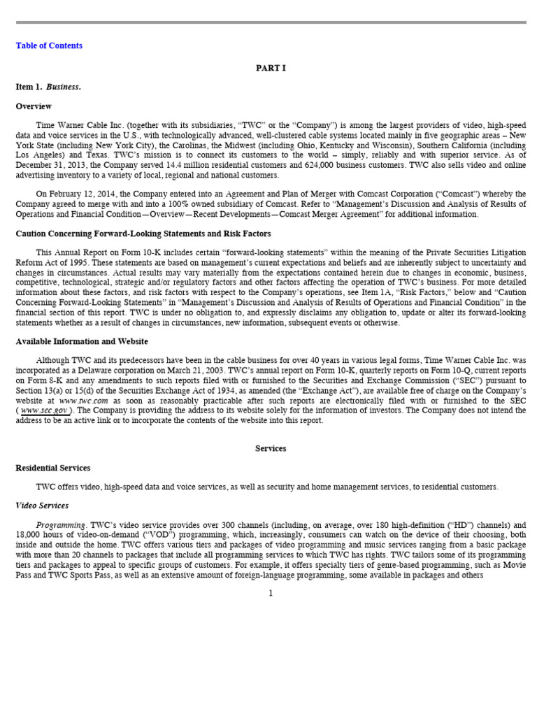 TWC 10-k 2013 | PDF