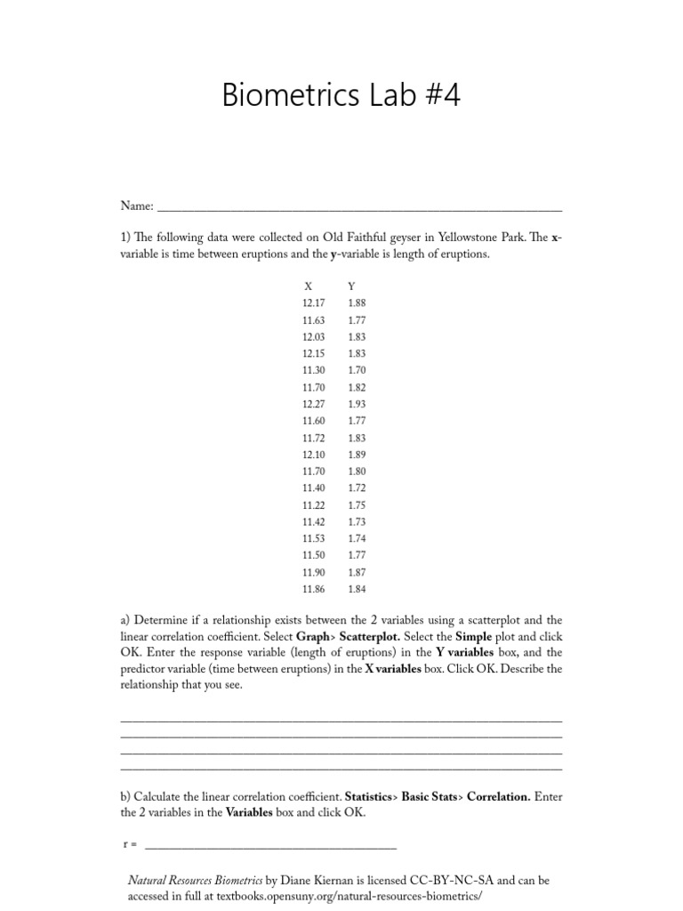 Natural Resources Biometrics Lab 4 | PDF | Teaching Methods & Materials
