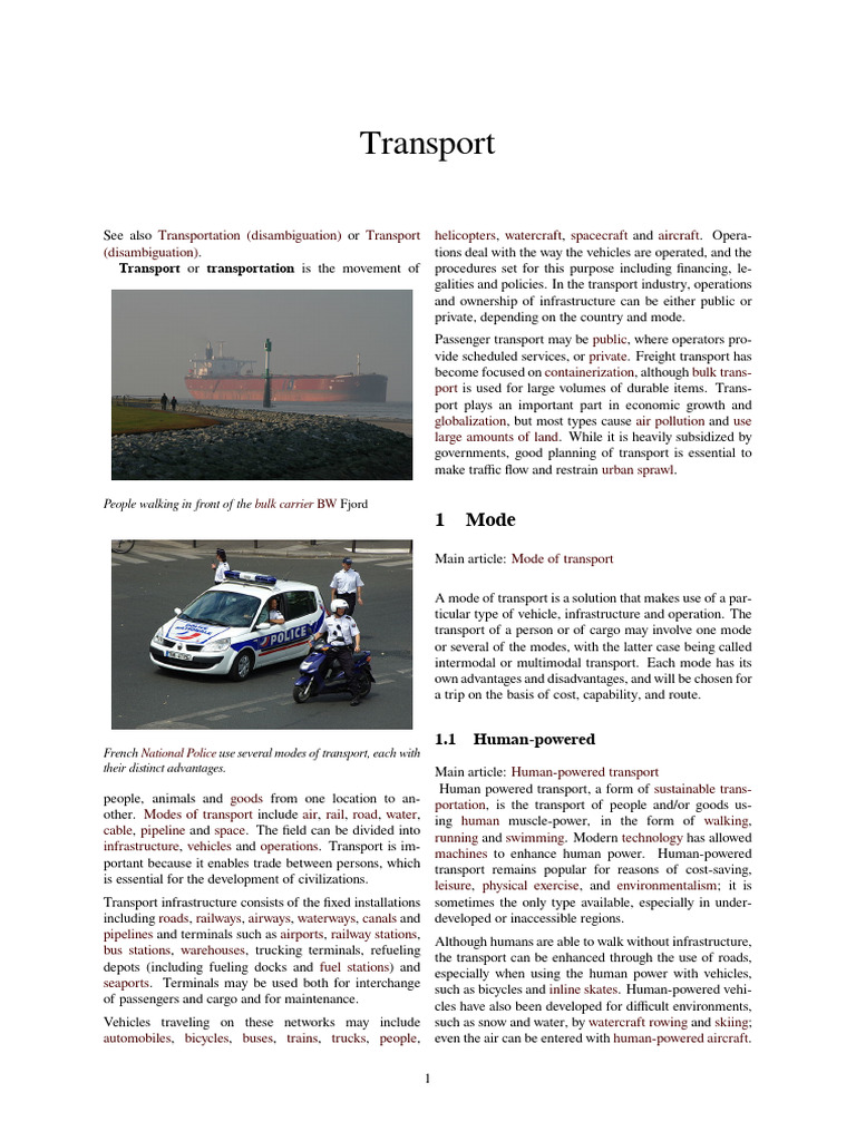 Transport | PDF | Transport | Train