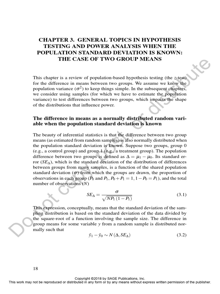 Power Test | PDF | Null Hypothesis | Normal Distribution