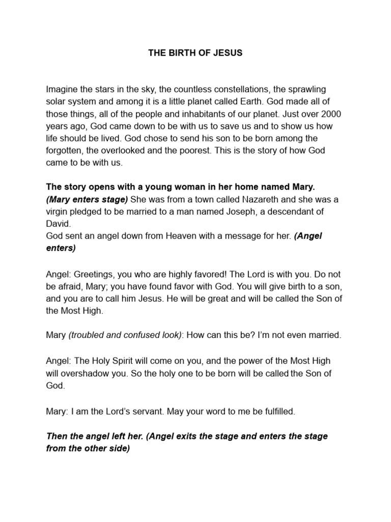 Christmas Skit Script | PDF | Biblical Magi | Mary, Mother Of Jesus