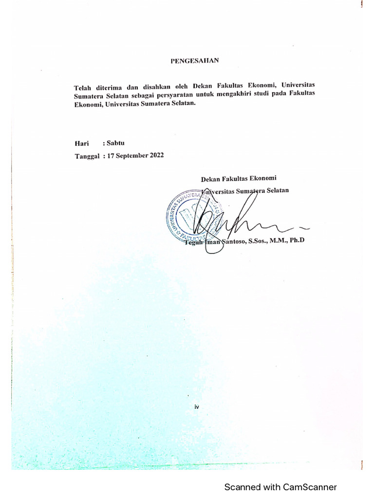 Pengesahan Pak Teguh | PDF