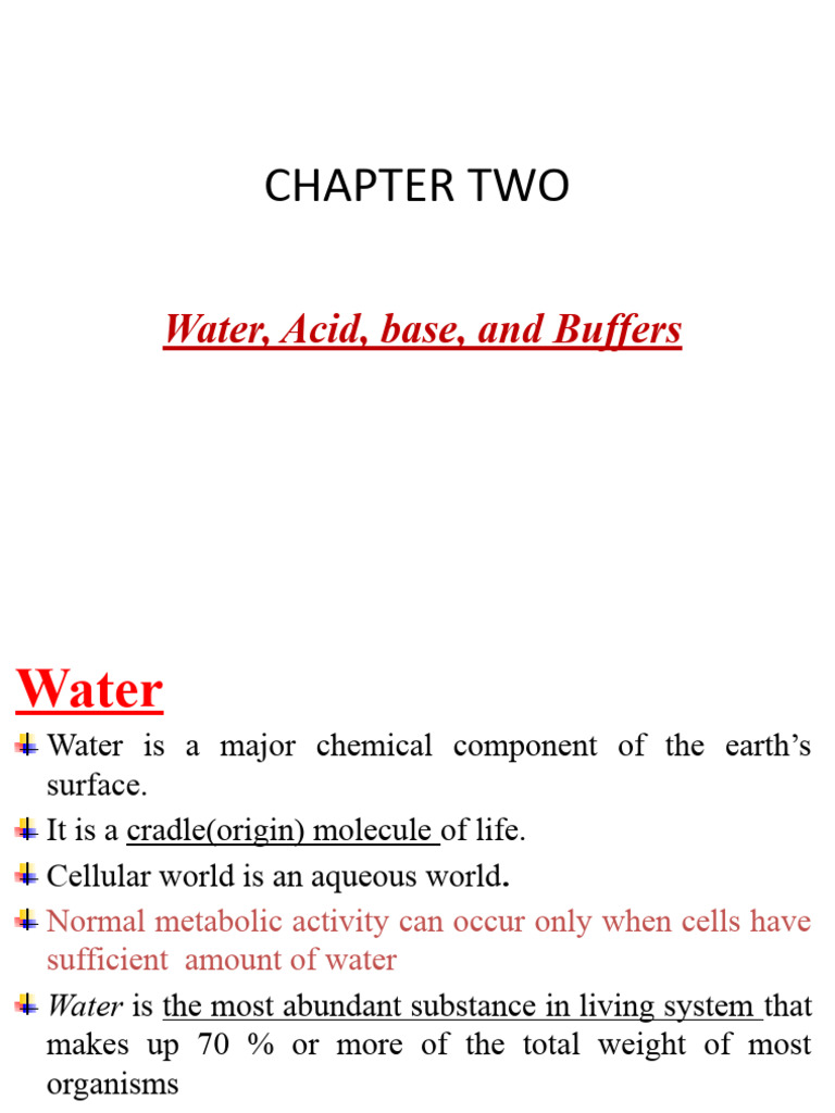 Water, Acid, Base | PDF