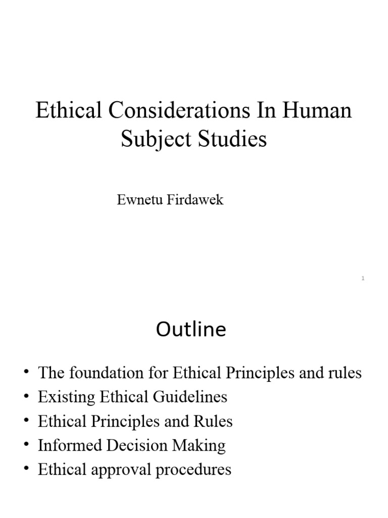 12. Ethical Considerations | PDF