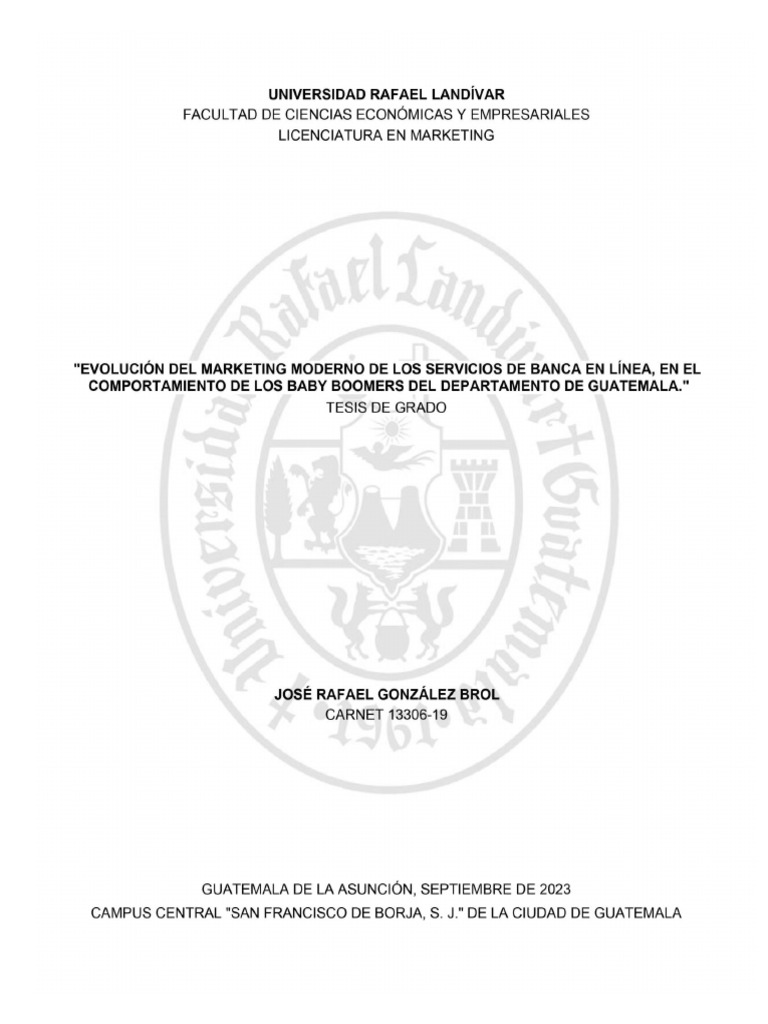Evolución Del Marketing Moderno De Los Servicios De Banca En Linea E N El Comportamiento De Los