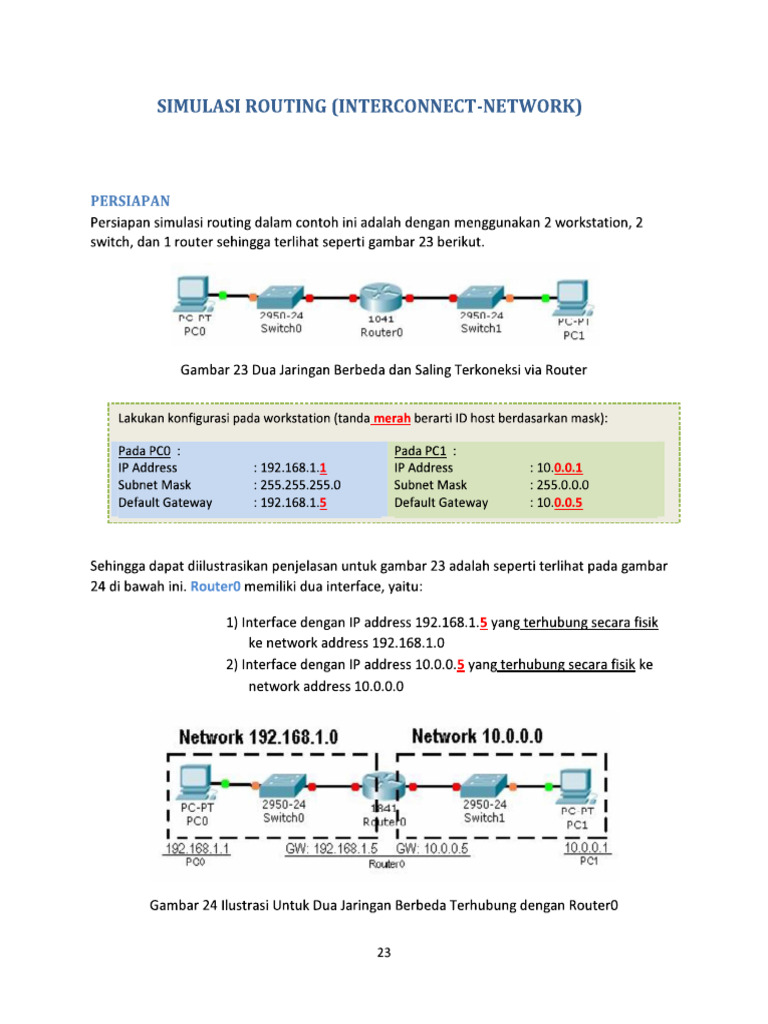 8a. Jaringan Komputer I - Simulasi Routing | PDF
