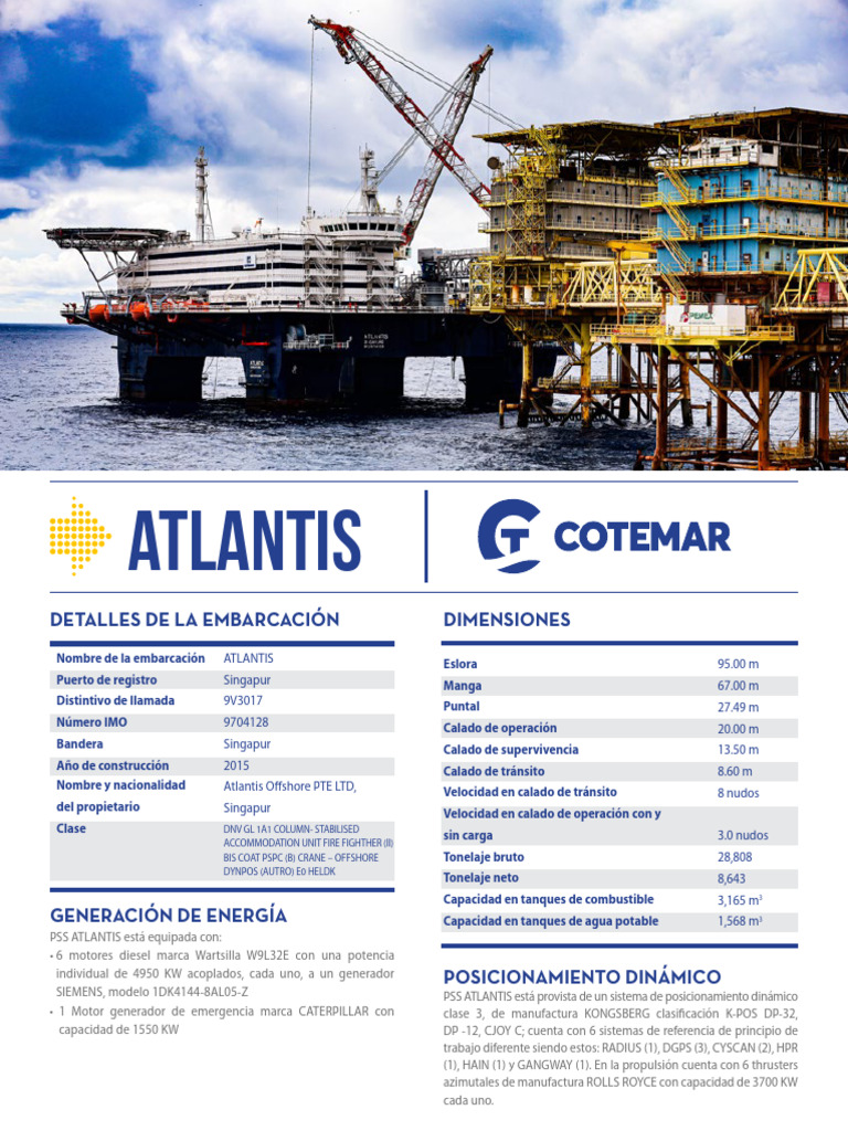 Especificaciones de la Plataforma Atlantis | PDF
