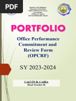 School Opcrf Targets 2024 | PDF | Learning