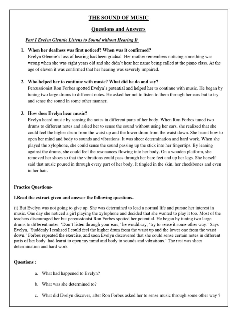 The Sound of Music | PDF | Hearing | Sound