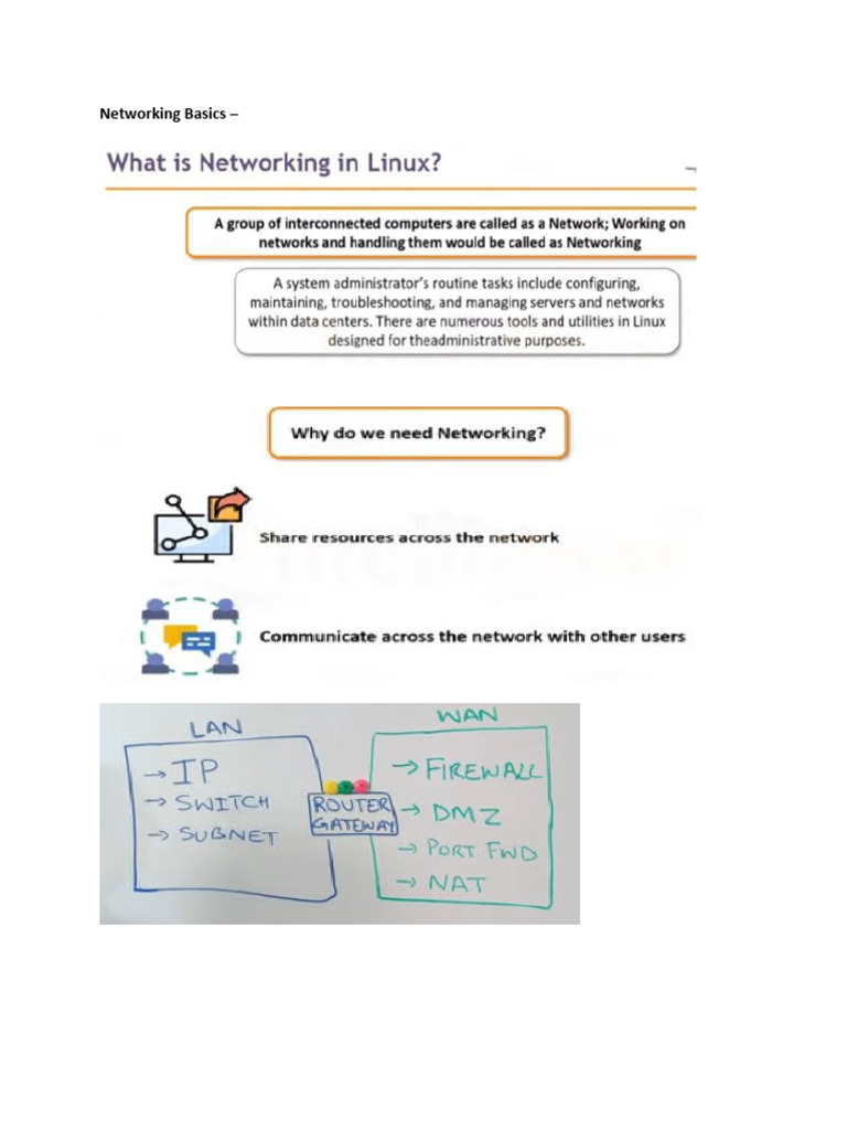 Networking Basics Pdf Computer Network Ip Address