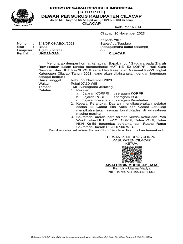 Undangan Ziarah Rombongan | PDF