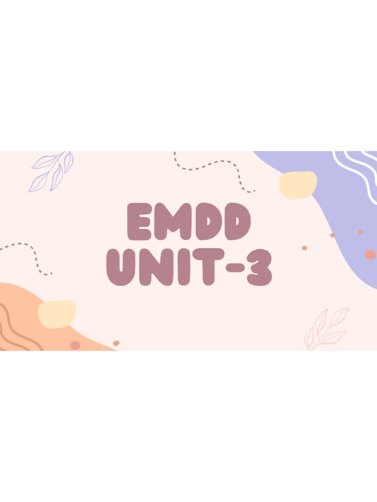 Emdd Unit-3 | PDF