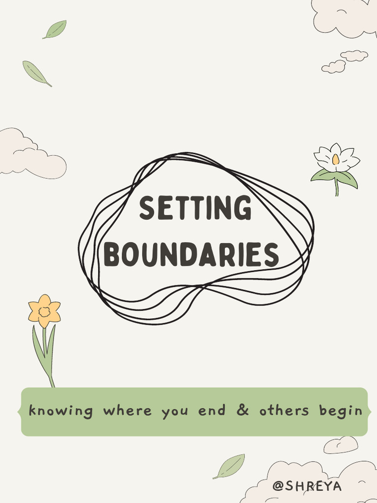 Setting Boundaries - Worksheet | PDF
