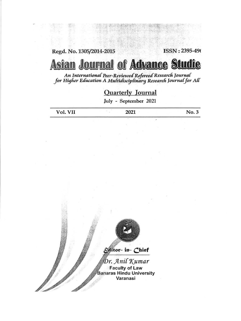 2021 - Asian Journal of Advance Studies - Vol 3 - 2021 | PDF