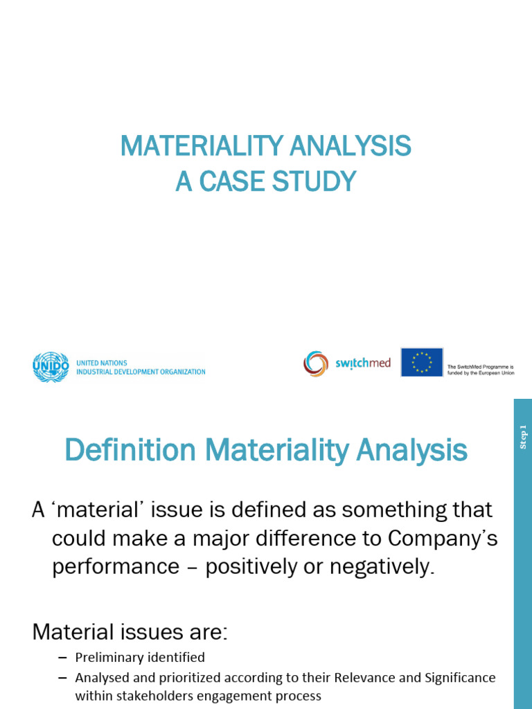 Cs 1 2 Materiality Analysis 1 Pdf Stakeholder Corporate
