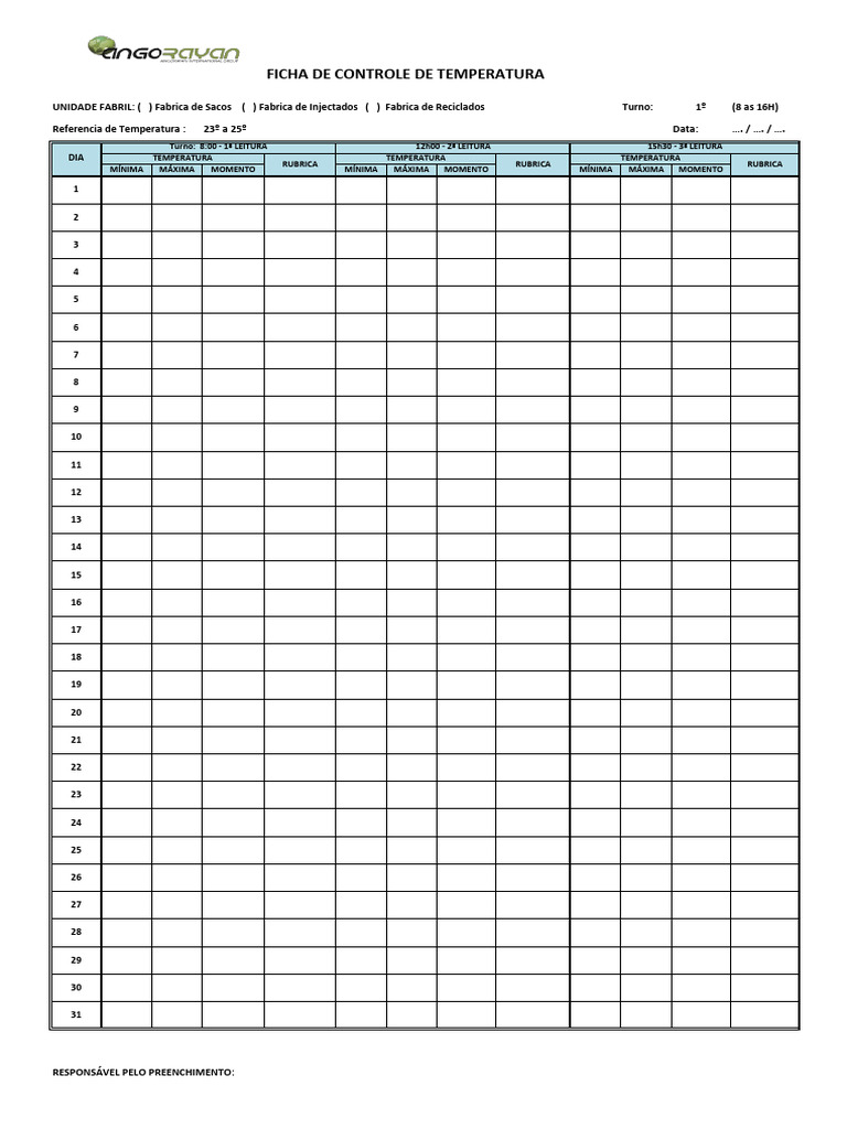 Ficha-De-Controle-De-Temperatura-02-01-2024-Modelo A Propor | PDF