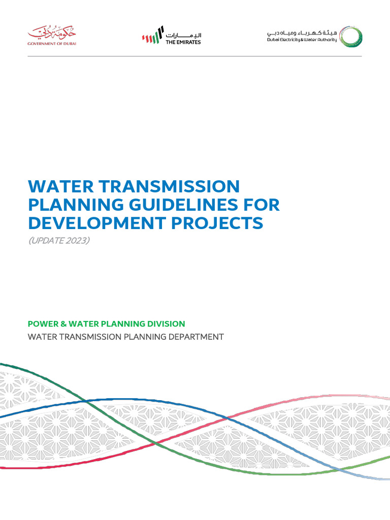 Water Transmission Planning Guidelines 2023 | PDF | Water | Sustainability