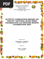 Script For Reading Month | PDF | Reading (Process) | Teaching And Learning