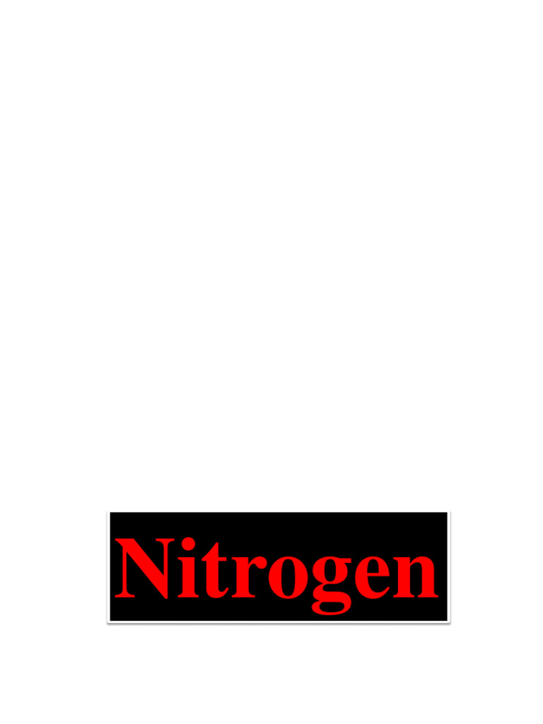 Nitrogen | PDF