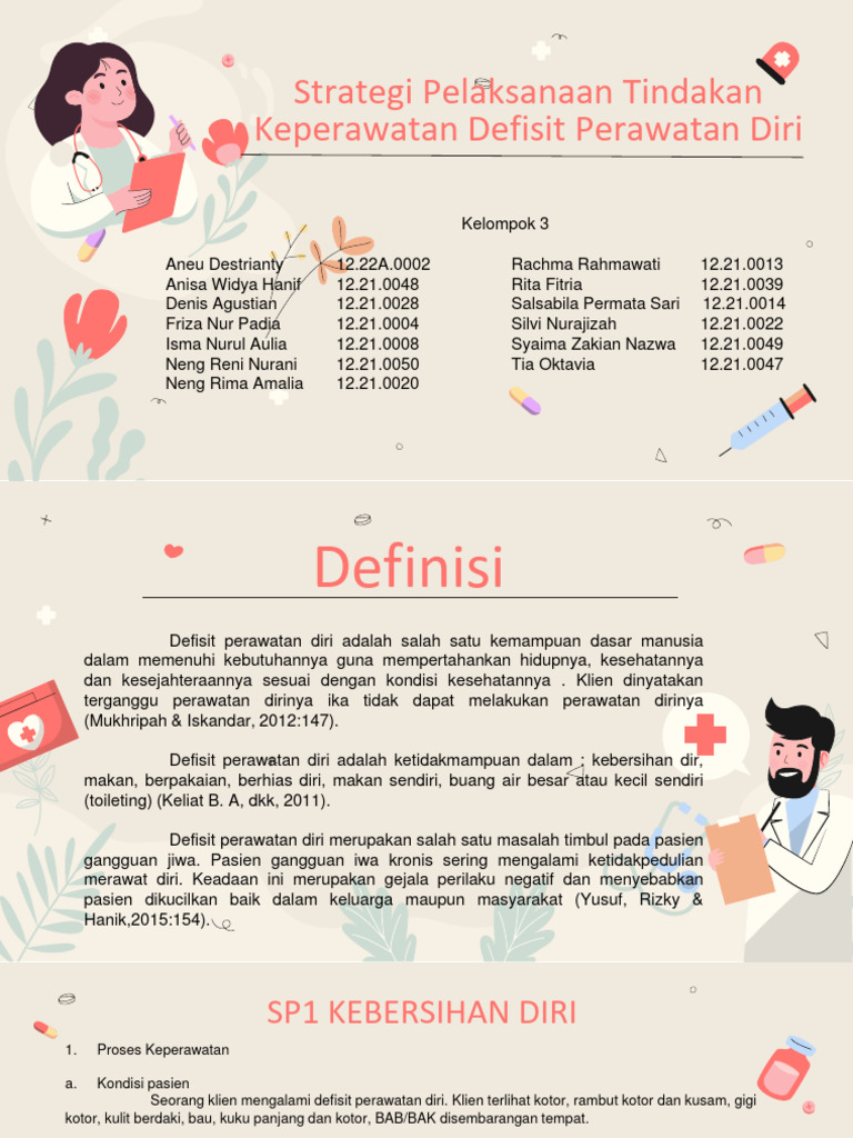 SP Defisit Perawatan Diri. Kel.3 | PDF