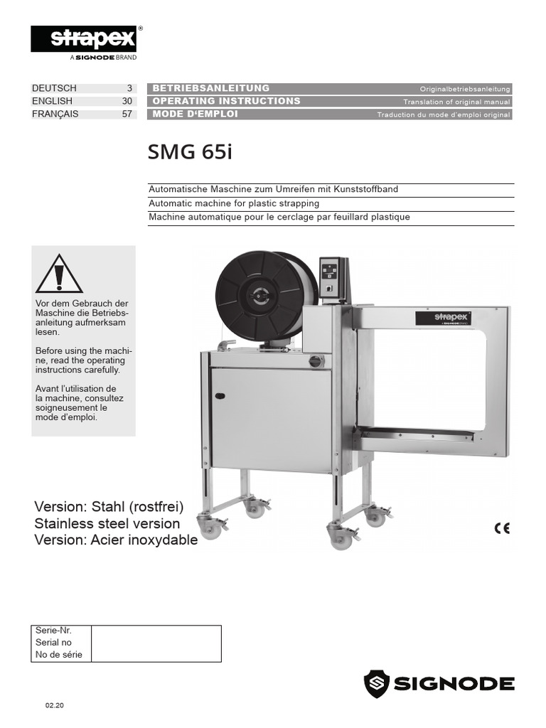 STRAPEX SMG 65i - 02.20 | PDF