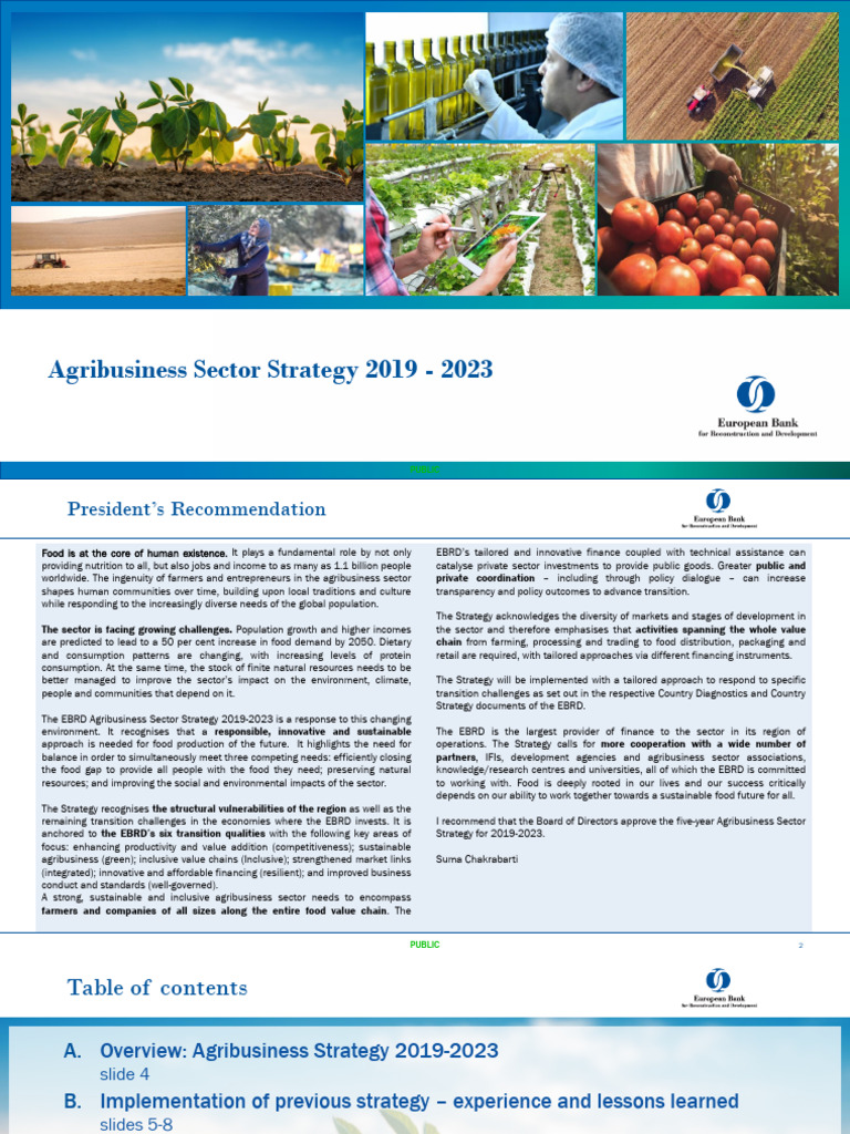 Agribusiness Strategy | PDF | Climate Change | Agriculture