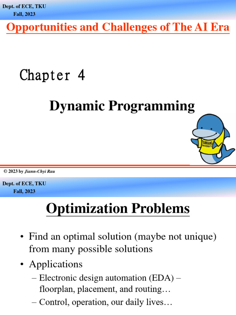 Algorithms (112 01) Ch4 | PDF | Dynamic Programming | Matrix (Mathematics)