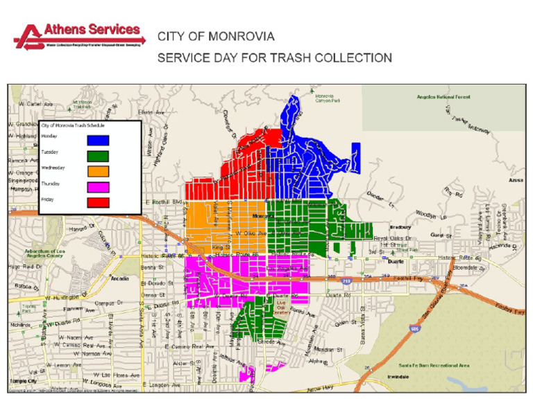 Monrovia Trash Map 1 | PDF