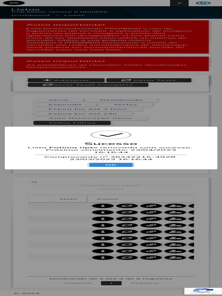 Dashboard - Listas 2 | PDF