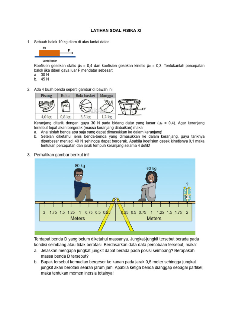 Latihan Soal Fisika Xi | PDF
