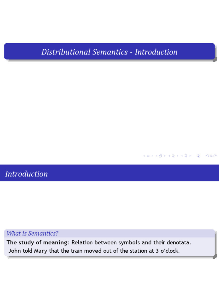 Unit 4 - Distributional Semantics | PDF