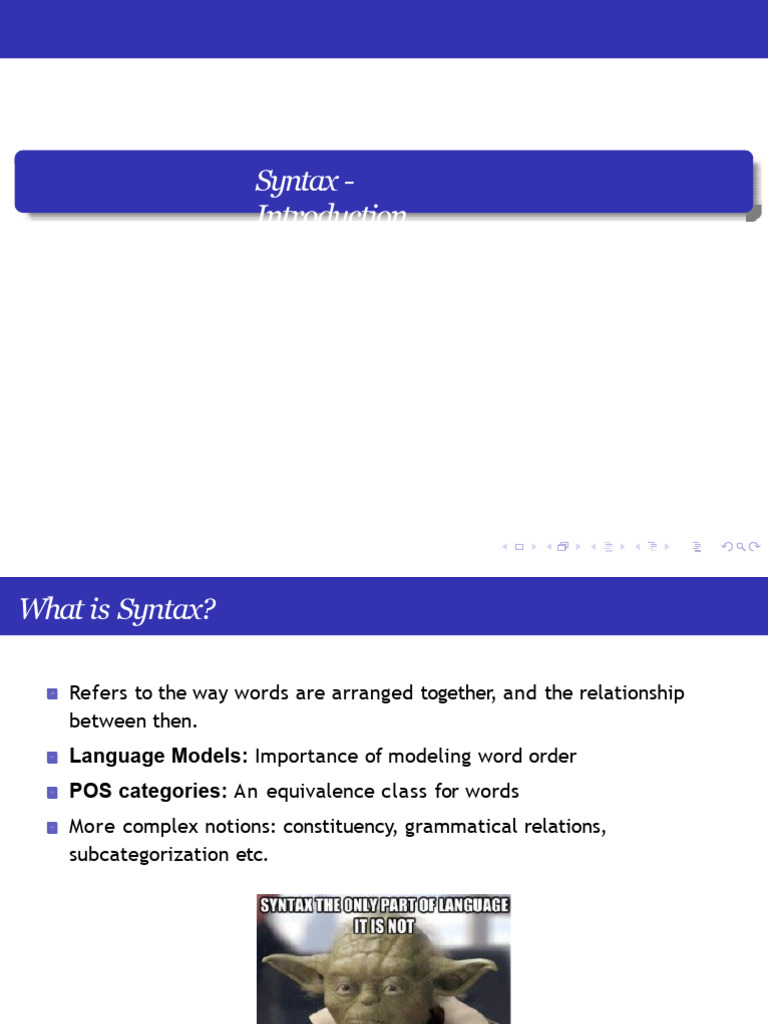 Unit 3 - Introduction To Syntax Parsing | PDF Unit 3 - Introduction To Syntax Parsing | PDF