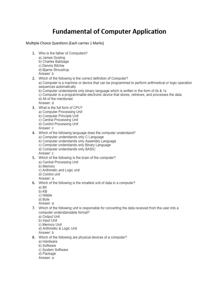 FCA Question Bank | PDF