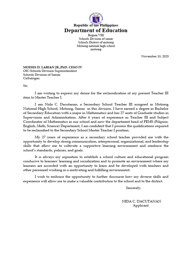 Letter of Intent | PDF