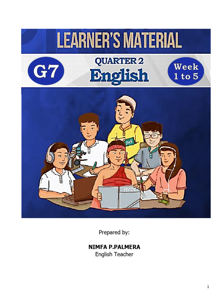 English 7 Modules | PDF