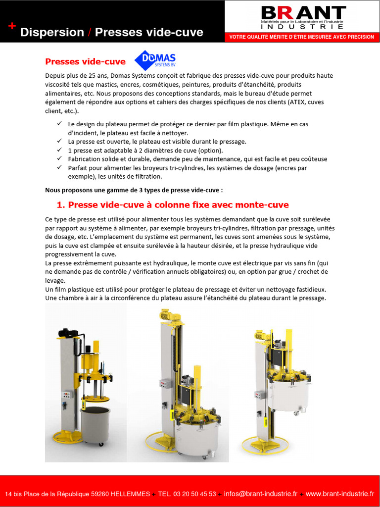Presse Cuve | PDF